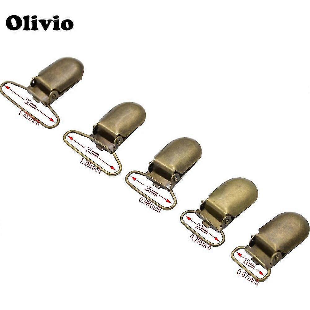 5pcs/lot Bronze Metal Pacifier Brace Strong Clip Diy Accessories 15 20 ...