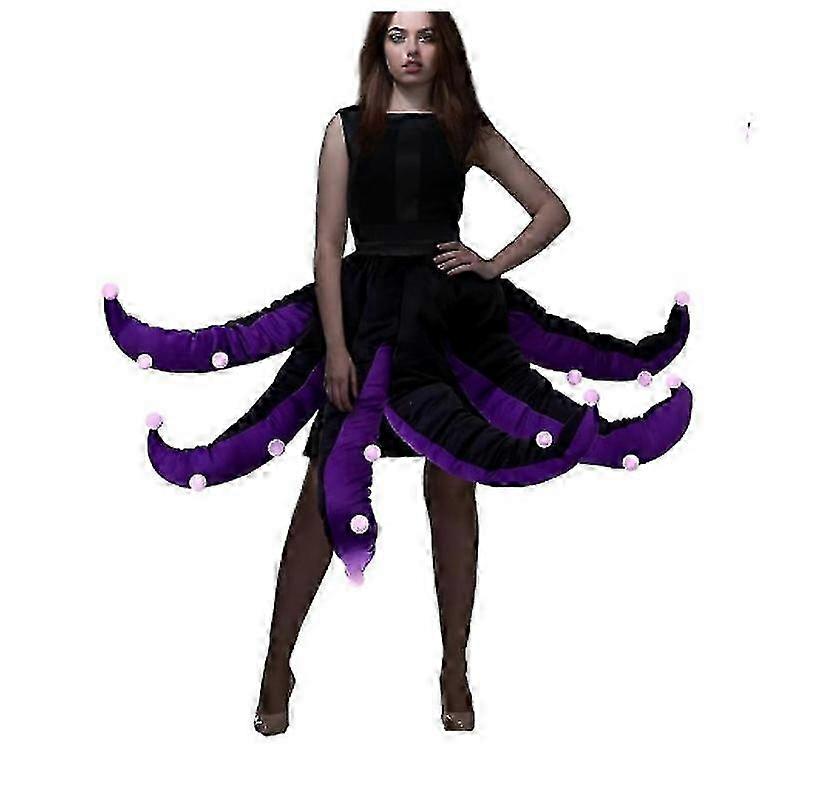 2024 Halloween Costume Purple Octopus Adult Long Tentacle Cosplay ...