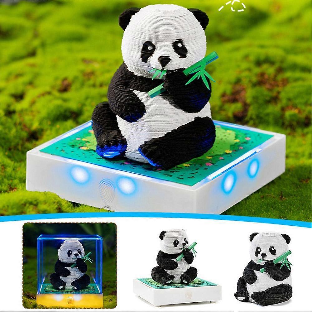 3D Memo Pad Calendar, Panda 3D Art Sticky Notes Tear Away with Pen ...