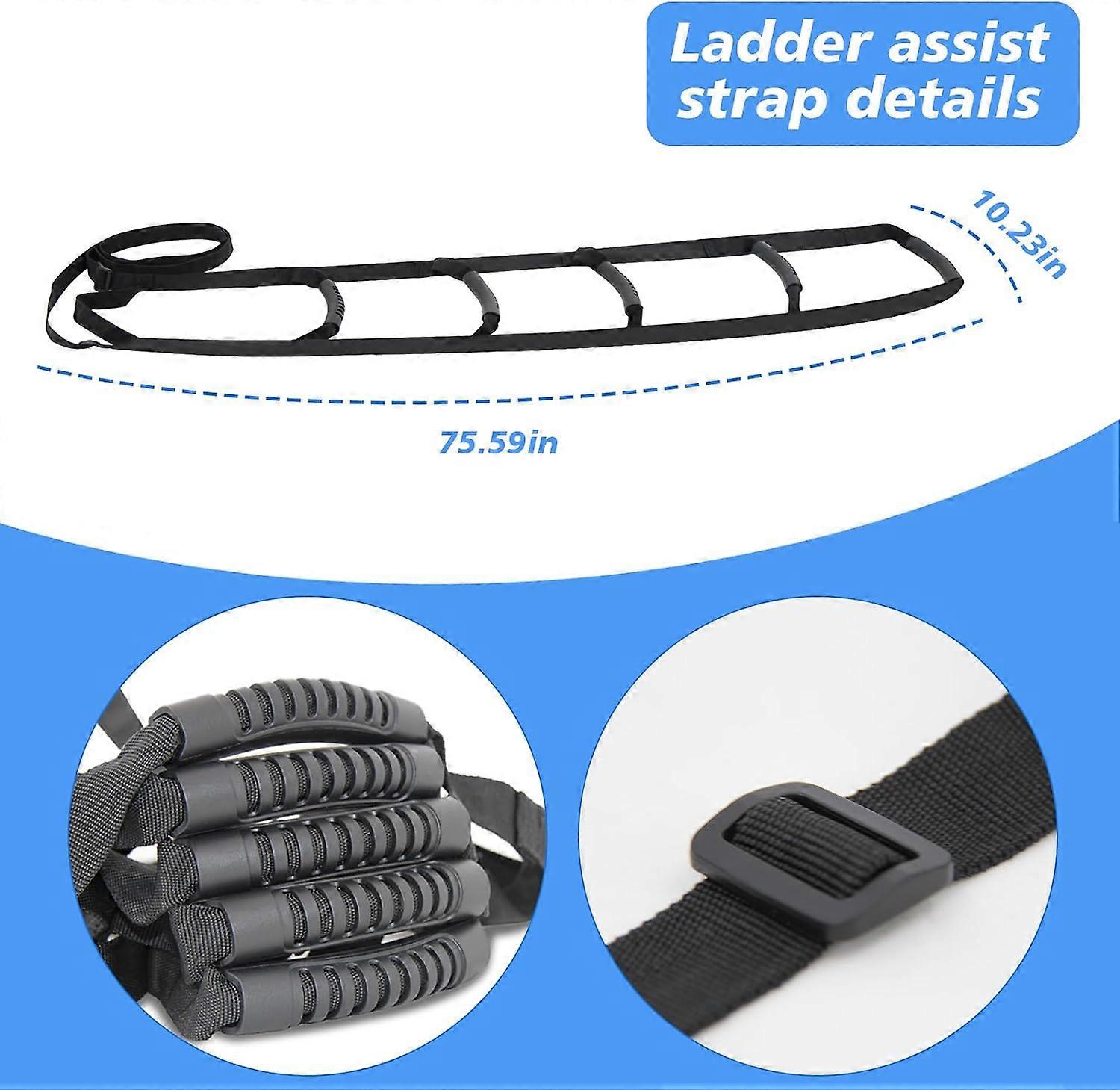 Bed Ladder Assist, Pull Up & Sit Up Assist Device with 6 Handle Grips ...