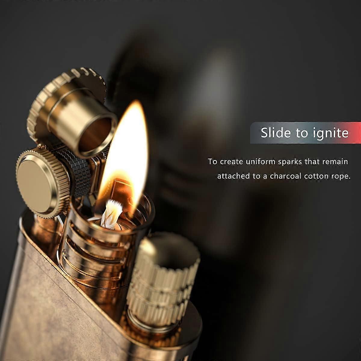 Permanent Match Combination Lighter, Retro Antique Kerosene Lighter ...