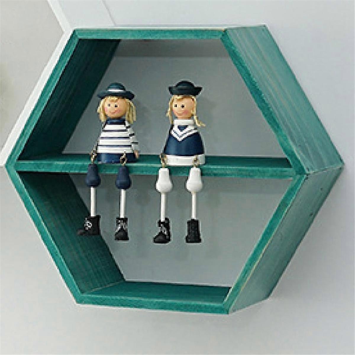 Hexagon Shelves Honeycomb Shelves Wall Mounted Storage Background Wall ...