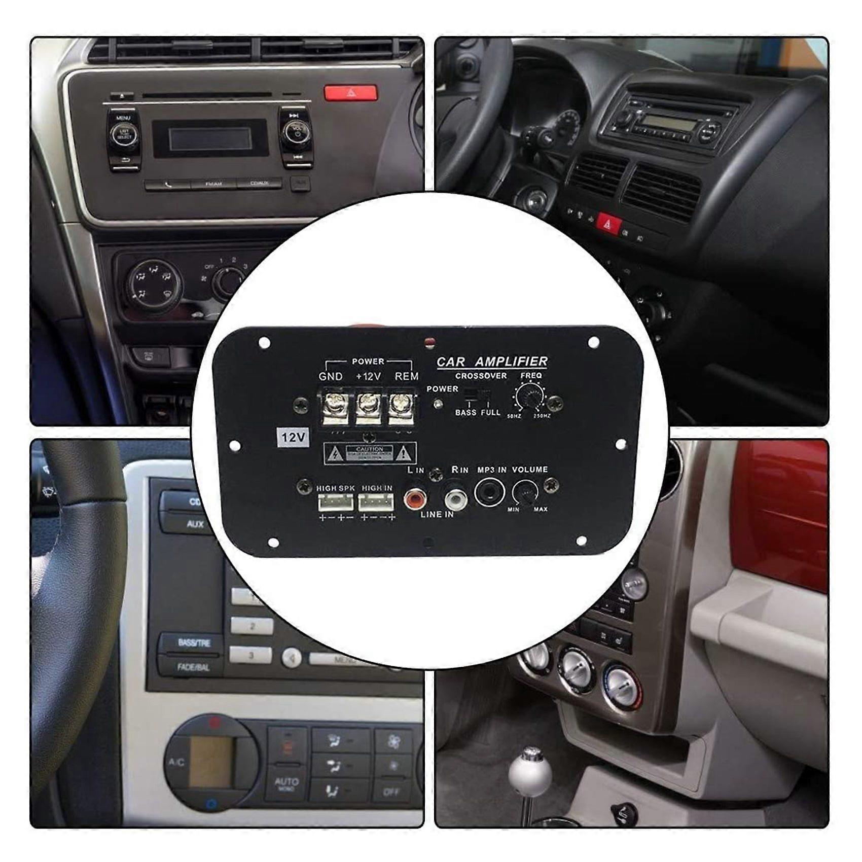 Car Subwoofer Amplifier Board, 500W Subwoofer High Power HiFi Bass ...