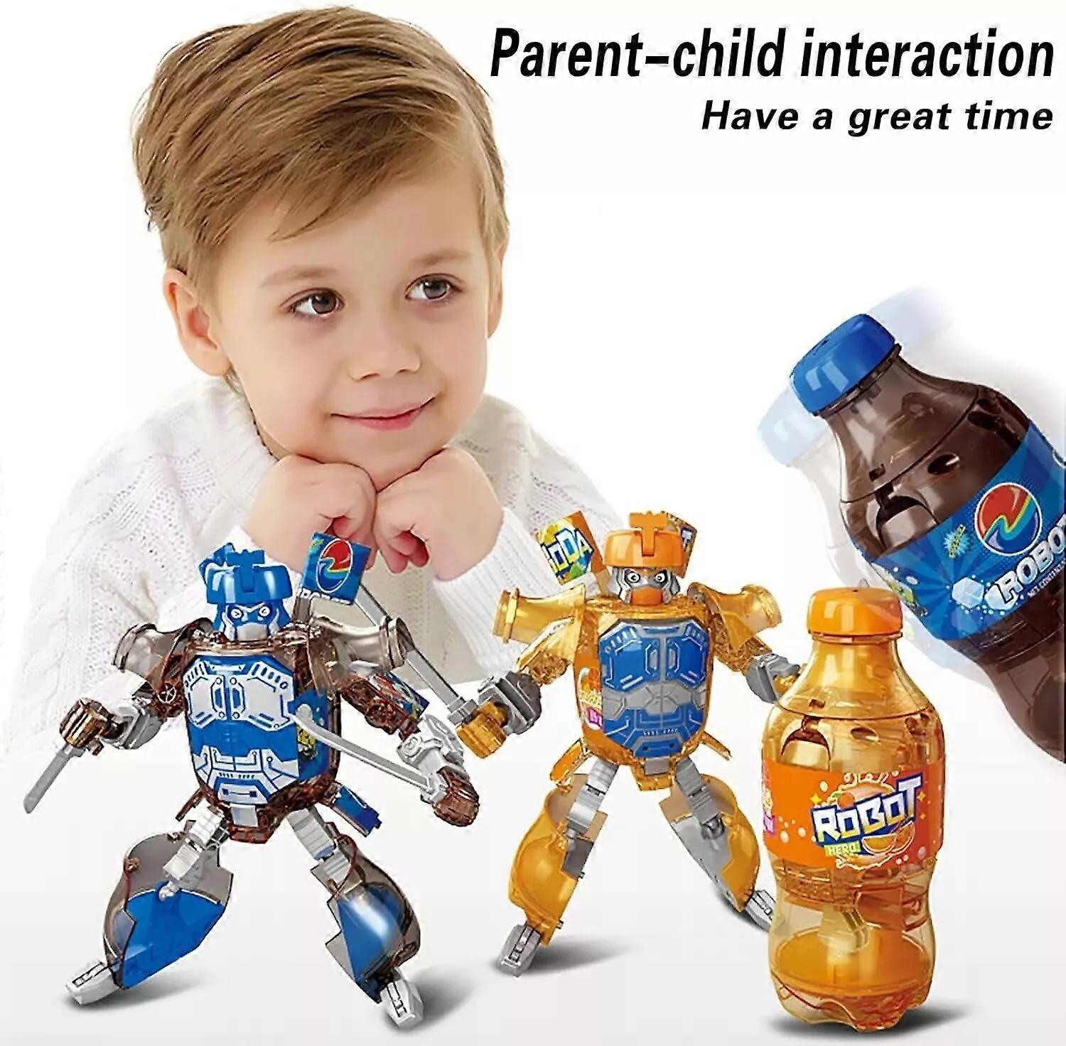 New Beverage Bottles Transformer Robot Toys,Soda Can Transforming Robot ...
