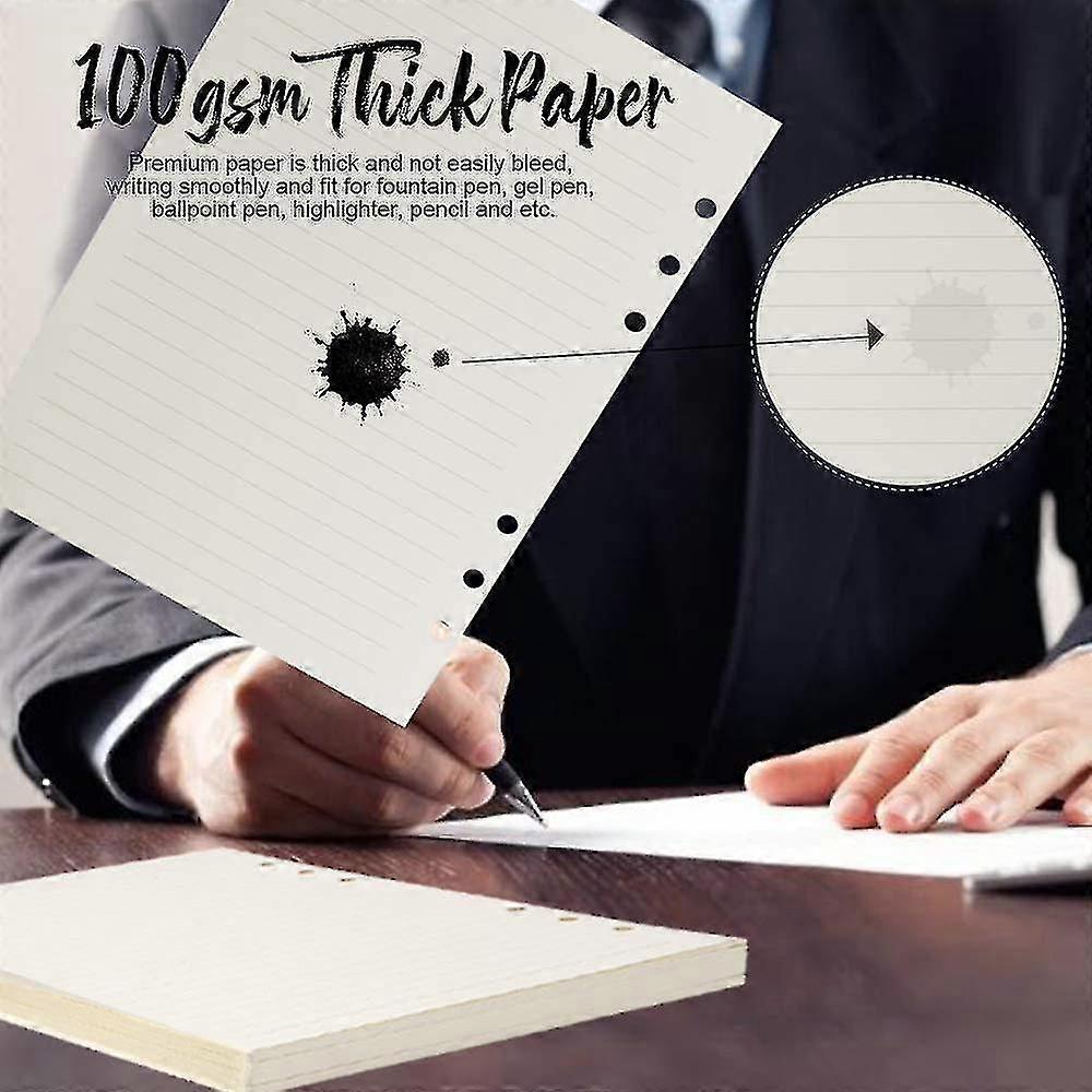 3 Pack A5 Dotted Paper, 6 Holes 135 Sheets A5 Refill Paper, Refillable ...