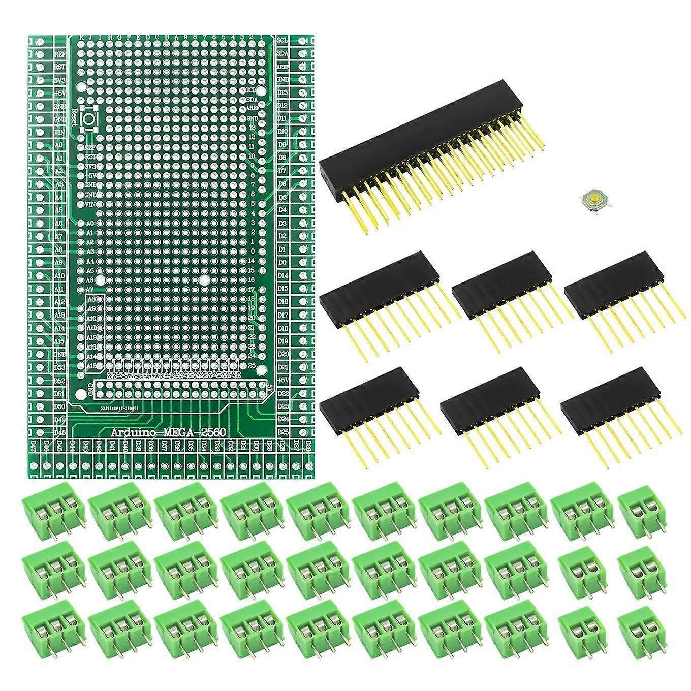 GaiBoSi Compatibel met MEGA2560 dubbelzijdige PCB-Prototype Schroef ...
