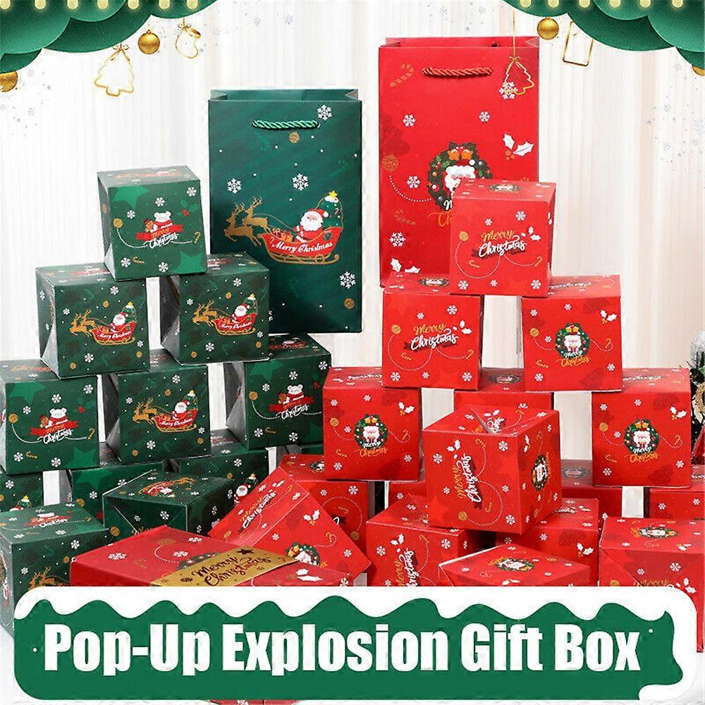 Christmas Birthday Surprise Gifts Box Explosion for Money, Xmas Cash ...