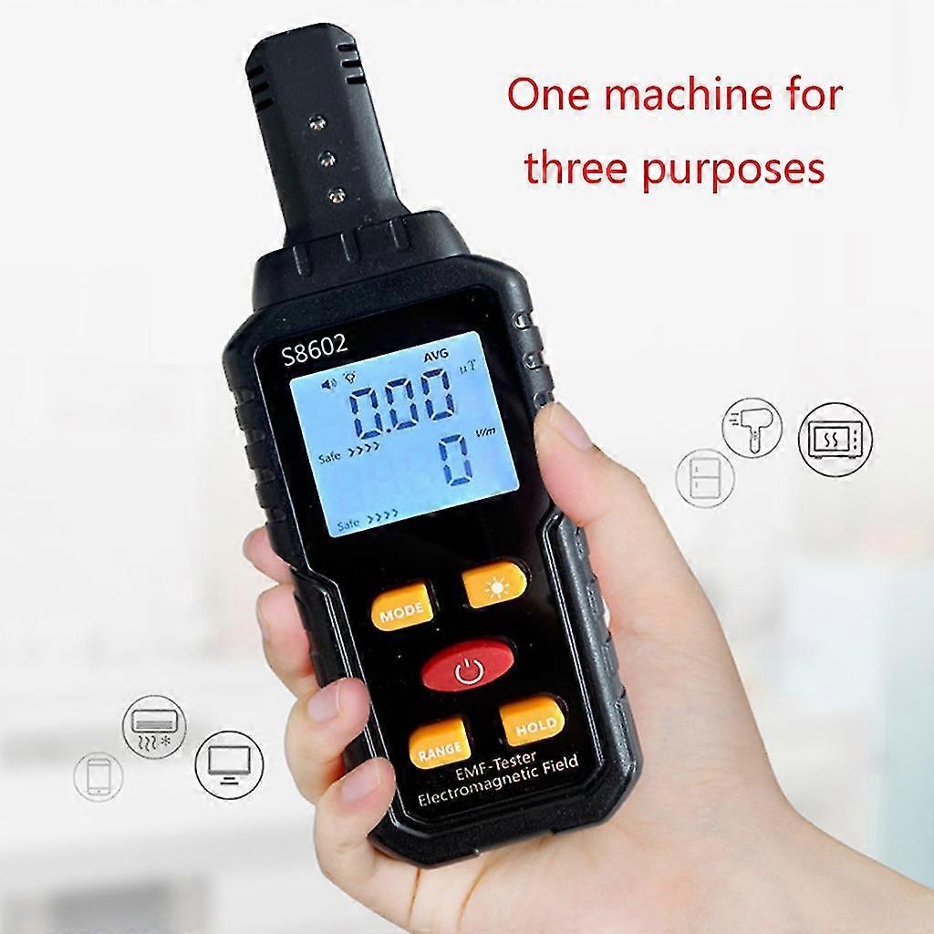 Emf Electromagnetic Radiation Detector 5-3500hz Dual Testing Modes For ...