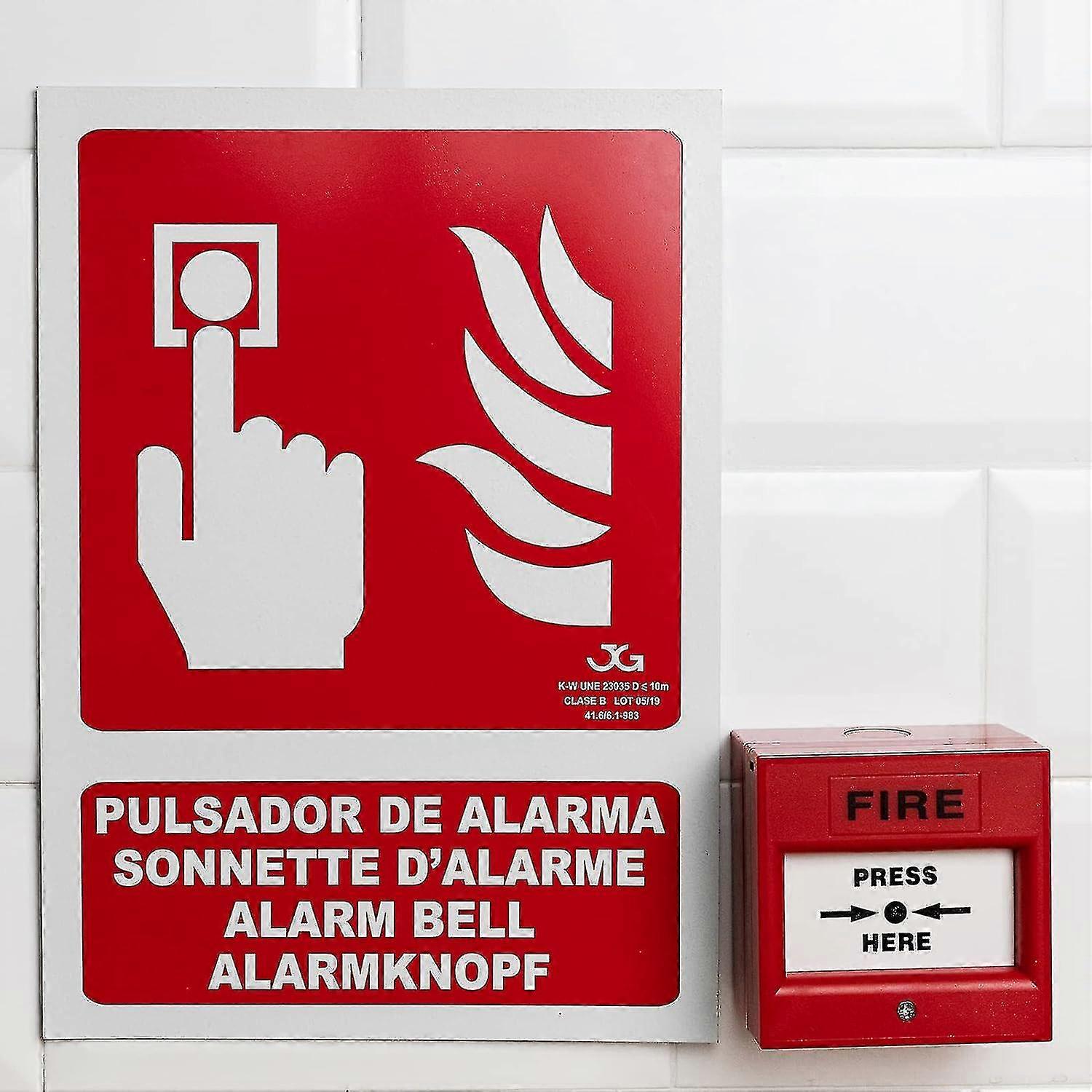 Emergency manual button for fire alarms with LED light | Fruugo UK
