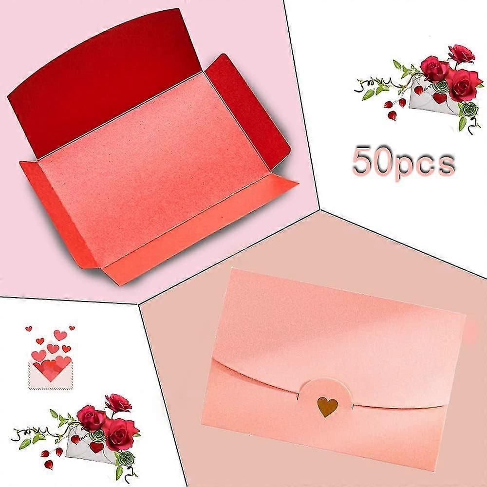 50 Pieces Mini Gift Card Envelopes,pink Mini Envelope | Fruugo UK