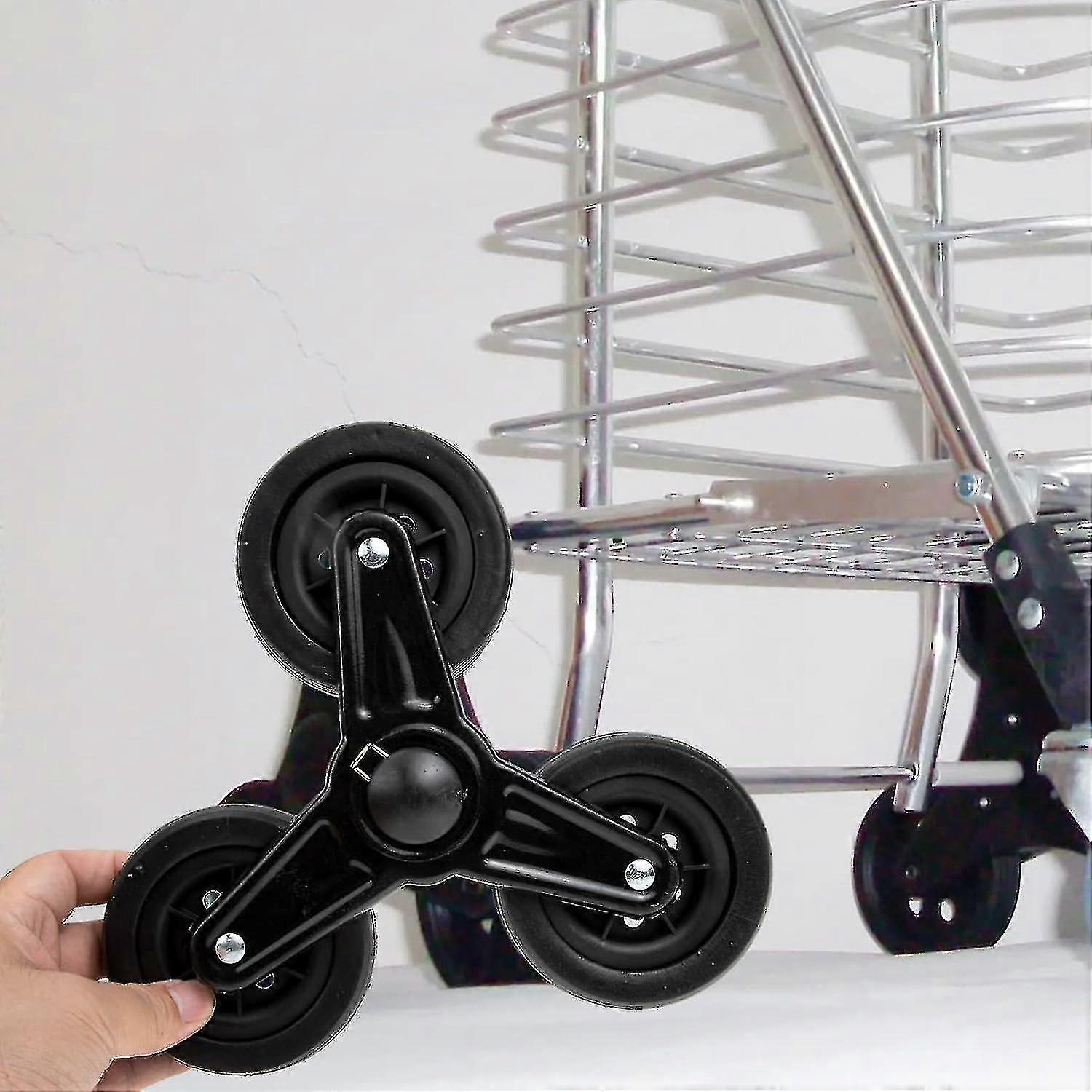 Mytjv-stair Climbing Cart Casters 1 Pair Heavy Duty Casters Shopping ...