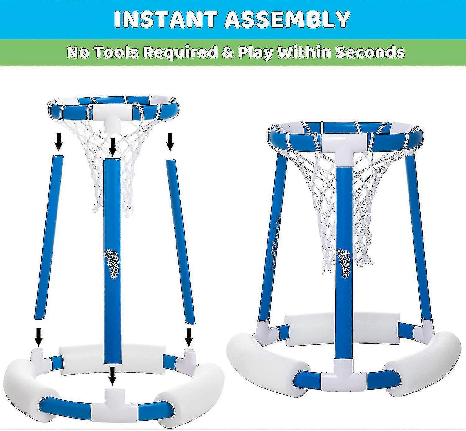 Christmassxbd Floating Pool Basketball Hoop Game Compatible With ...