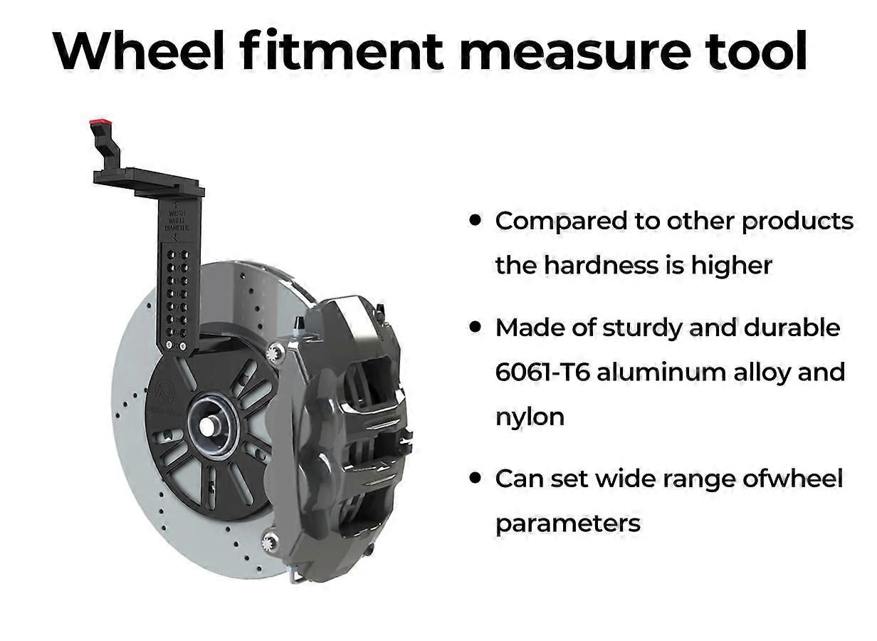 Universal Vehicle Wheel Fitment Offset Tool Car Offset Measurement ...