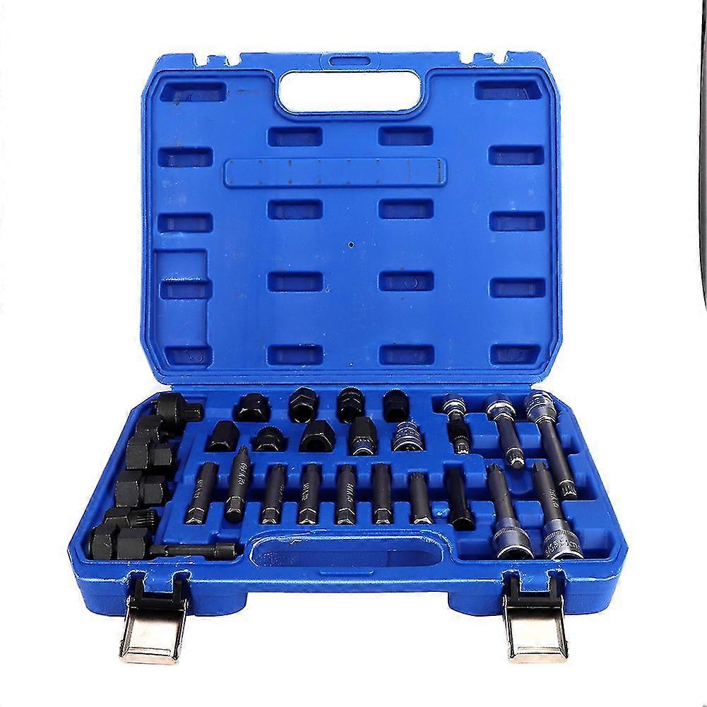30Pcs/Set Alternator Pulley Disassemble Removal Tool Remover Kit Car ...
