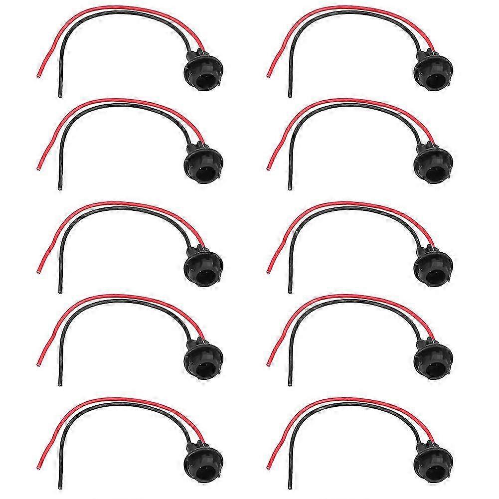 10Pcs Car T10 Lamp Bulb Socket Holder Connector Extension LED Wedge ...