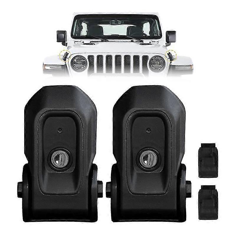 1 Pair Locking Hood Catch Bonnet Latch With Key Kit | Fruugo UK