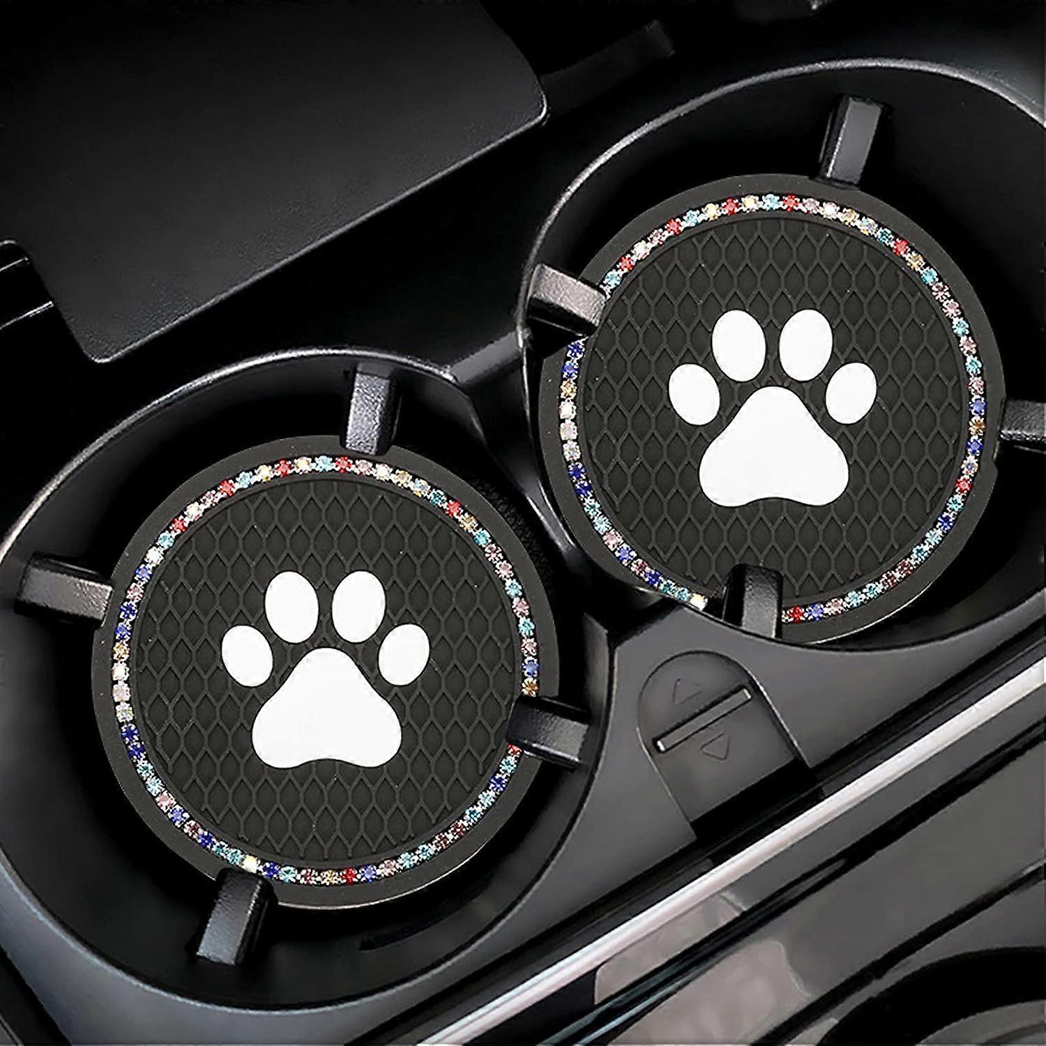 Car Coasters Car Cup Holder, Rhinestone Anti Slip Insert Coaster, Car ...