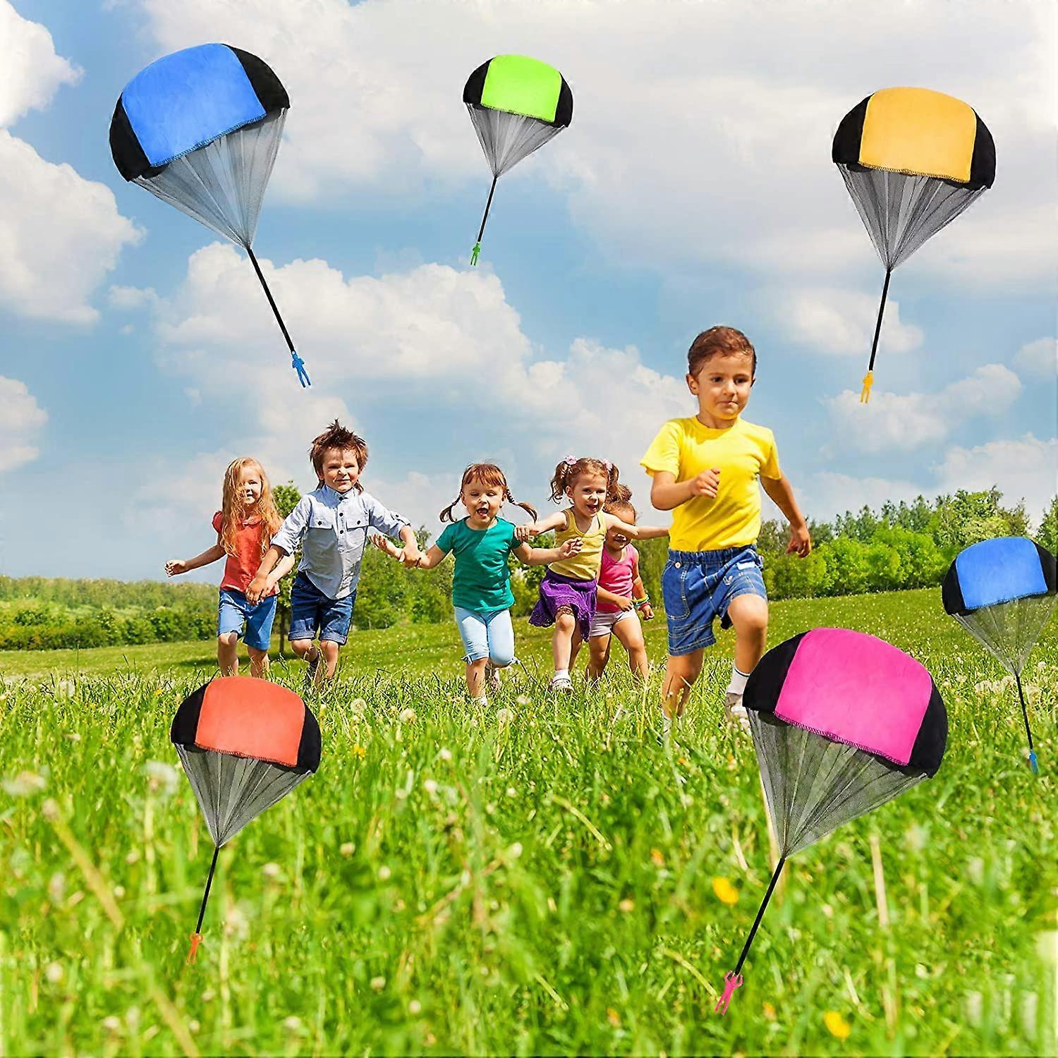 10-Pack Parachute Toys, Tangled Free Throw Toys Parachute, Outdoor Toys ...