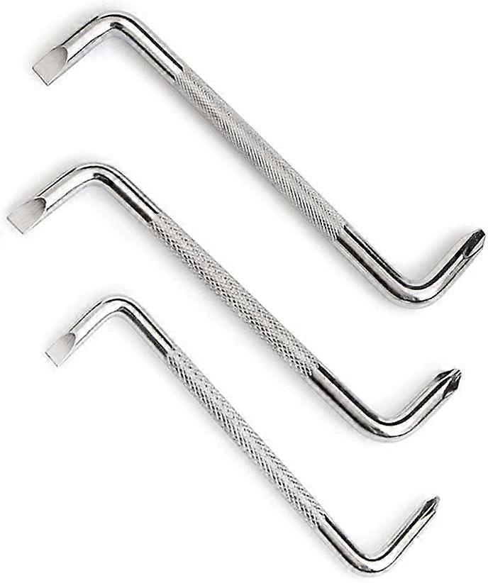 3 Pieces Offset Screwdriver Set with Flat Head Magnetic Screwdriver, Z ...