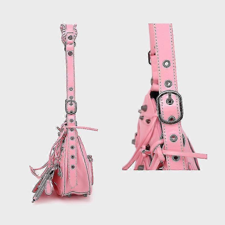 Half Moon Style Rivet Satchels Handbags Crocodile Crossbody Bags ...