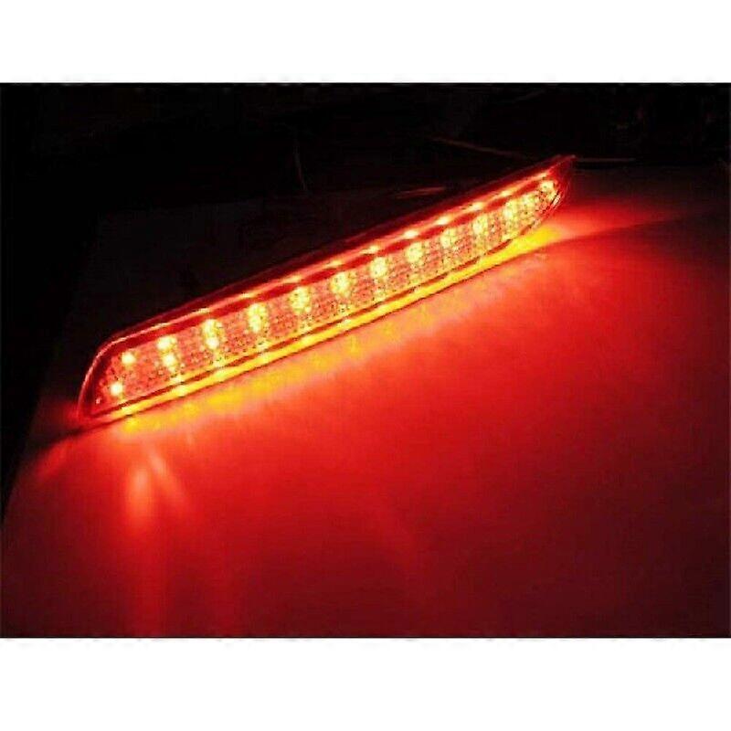 2 x Lens LED Bumper Reflector Tail Brake Light For Honda CR-Z CR-V ...