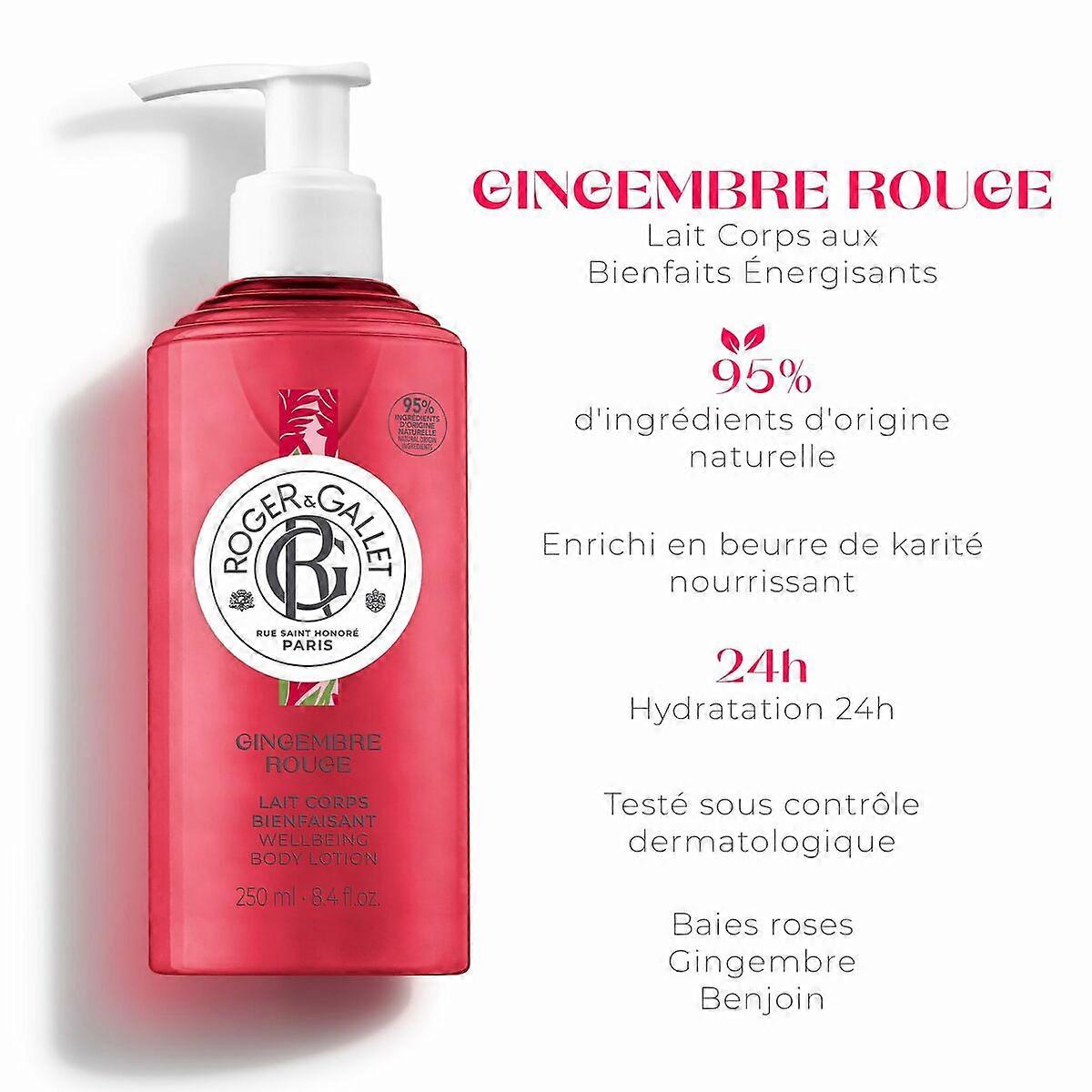 Body Cream Roger & Gallet Gingembre Rouge 250 ml | Fruugo UK