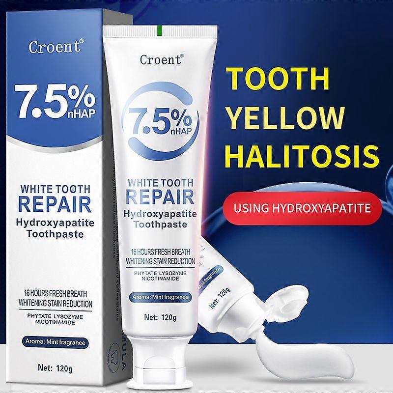 Hydroxyapatite Toothpaste for Advanced Enamel Protection, Gentle and ...