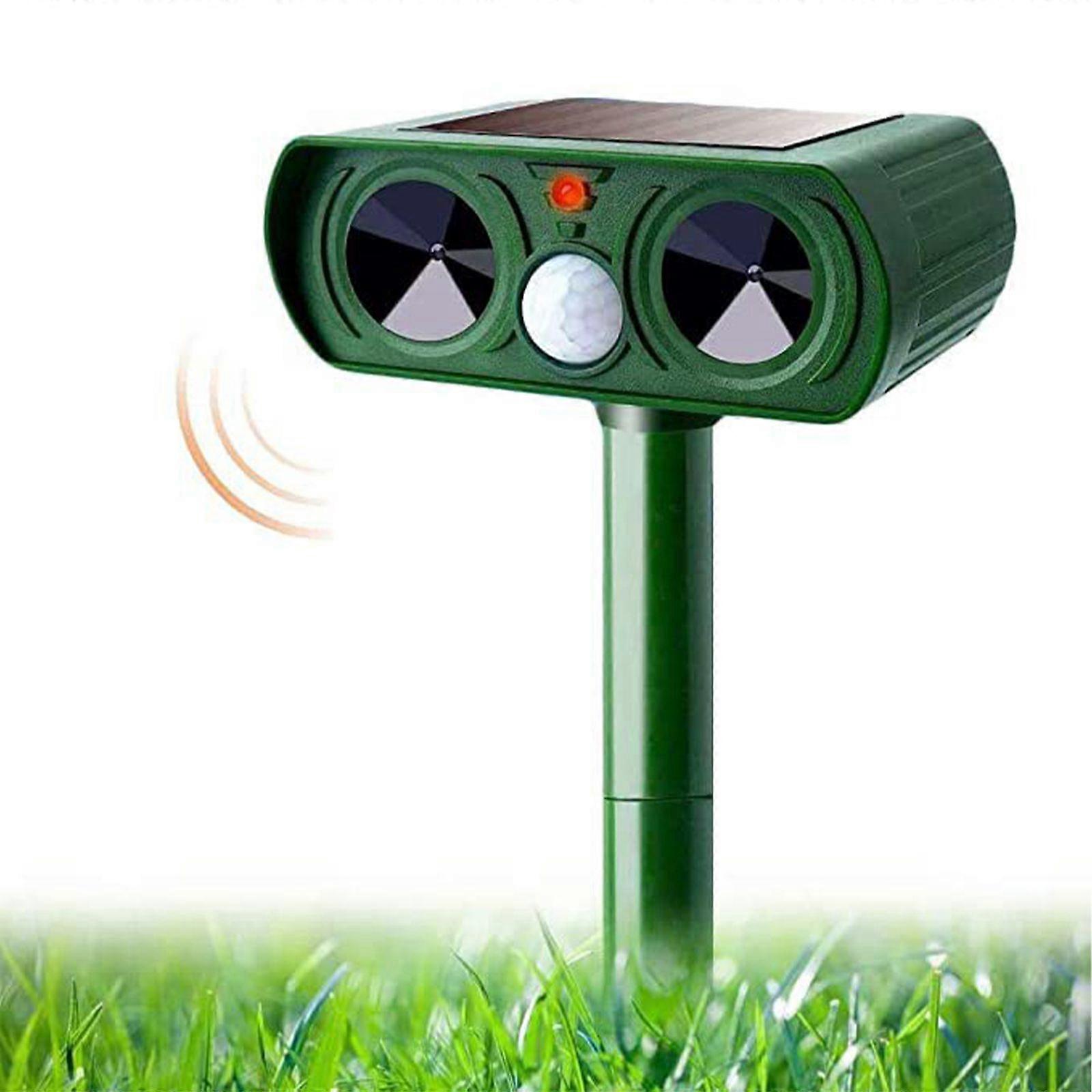 Outdoor Solar Animal Repeller, 110 Ultrasonic Animal Repellent, Animal ...