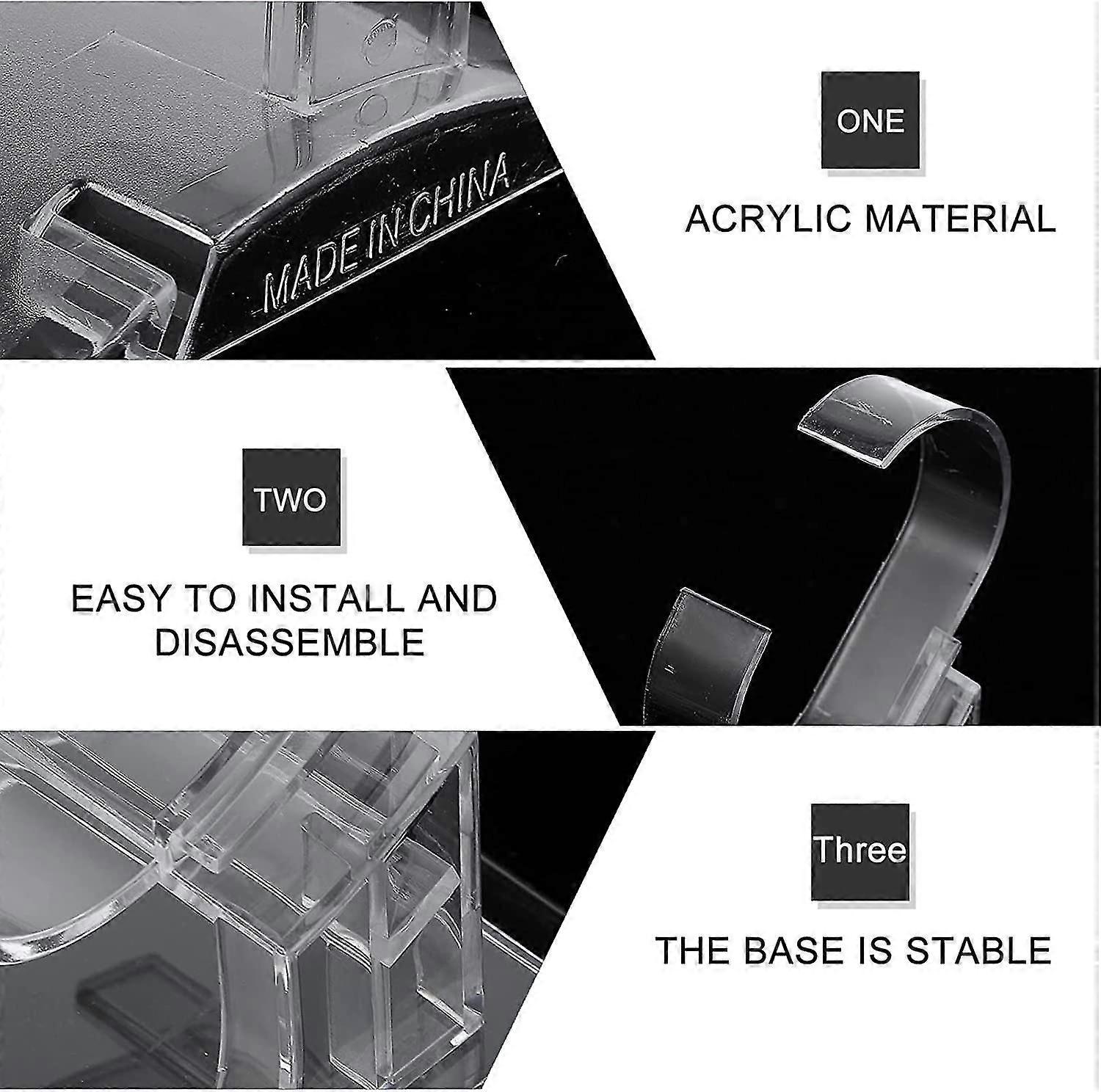 Clear Acrylic Watch Display Stand, 2PCS Watch Holder Stand Jewelry ...