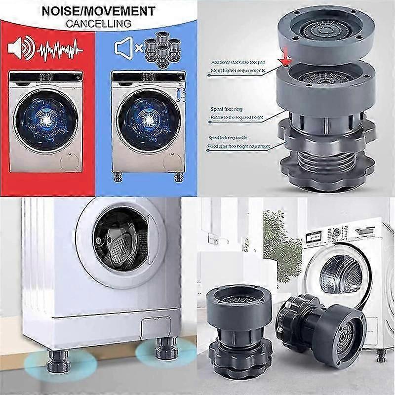 Adjustable Height Washing Machine Support, Anti Vibration Washing ...
