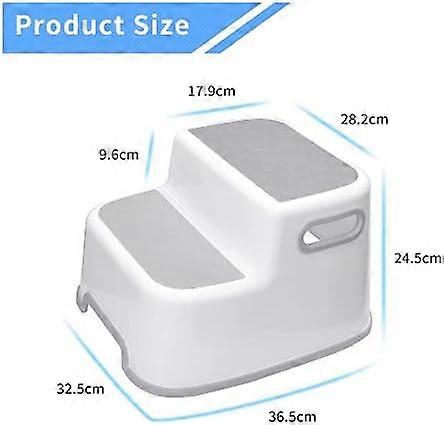 Children's Stool Anti-Slip Two-Step Toddler Step Stool with Handle ...