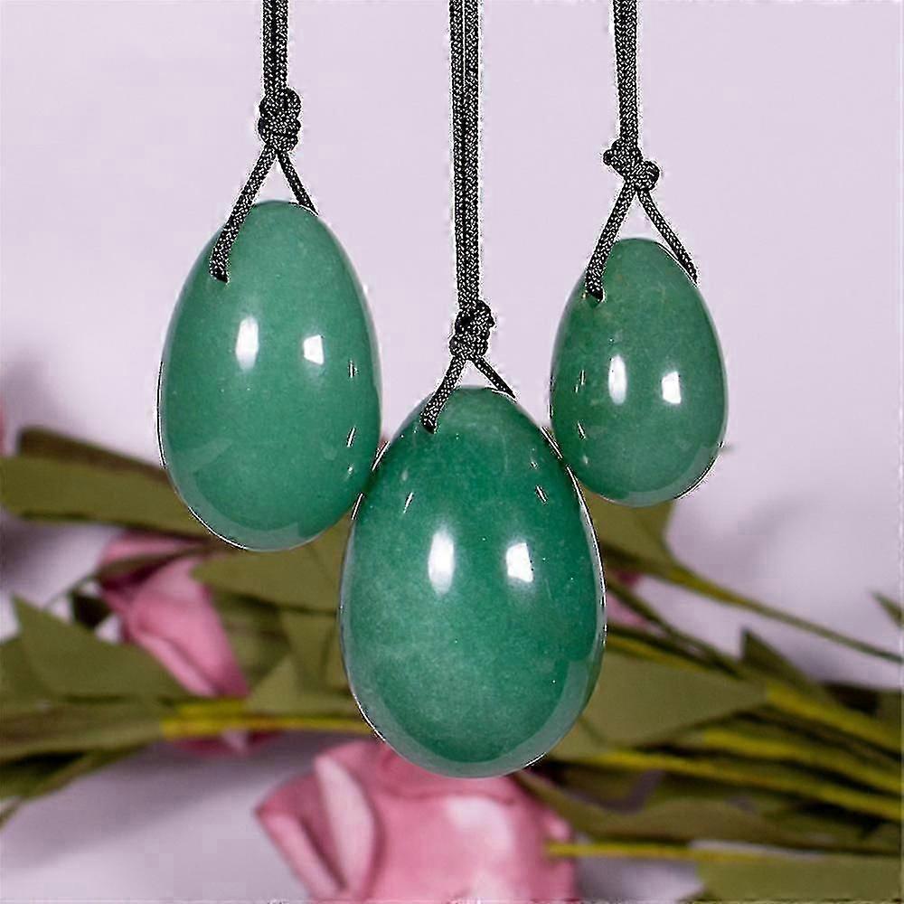 1 Set Natural Pink Rose Quartz Yoni Jade Eggs Healing Crystal Massage ...