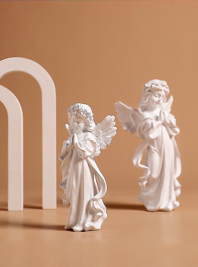 Resin Angel Statue, Resin Angel Figurine, Adorable Flower Girl ...