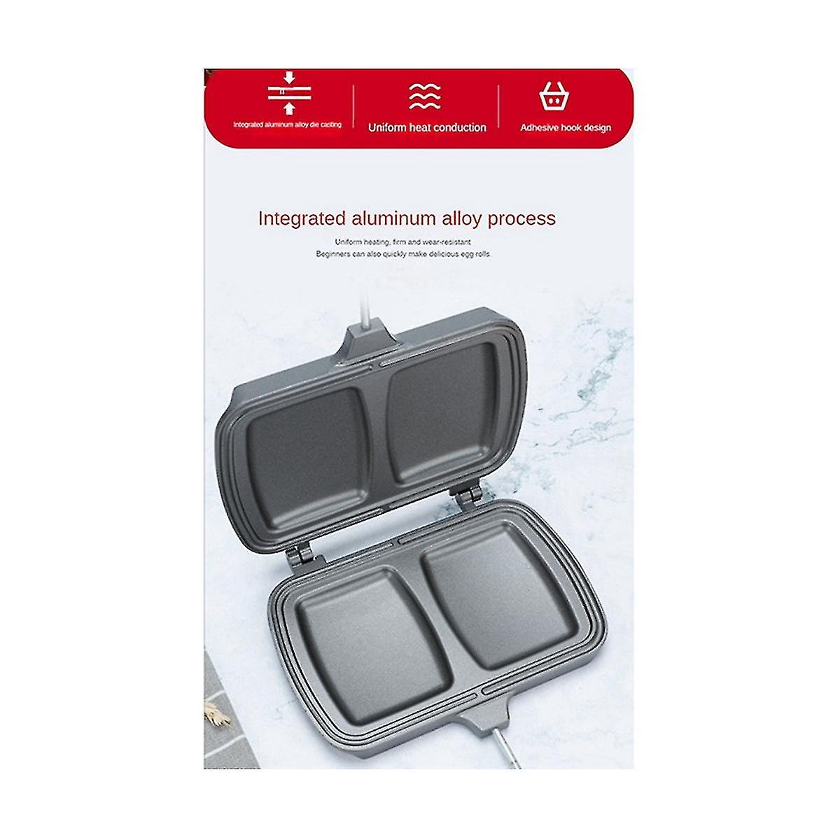 Double-sided Wich Pan Non-stick Foldable Grill Frying Pan For Bread ...