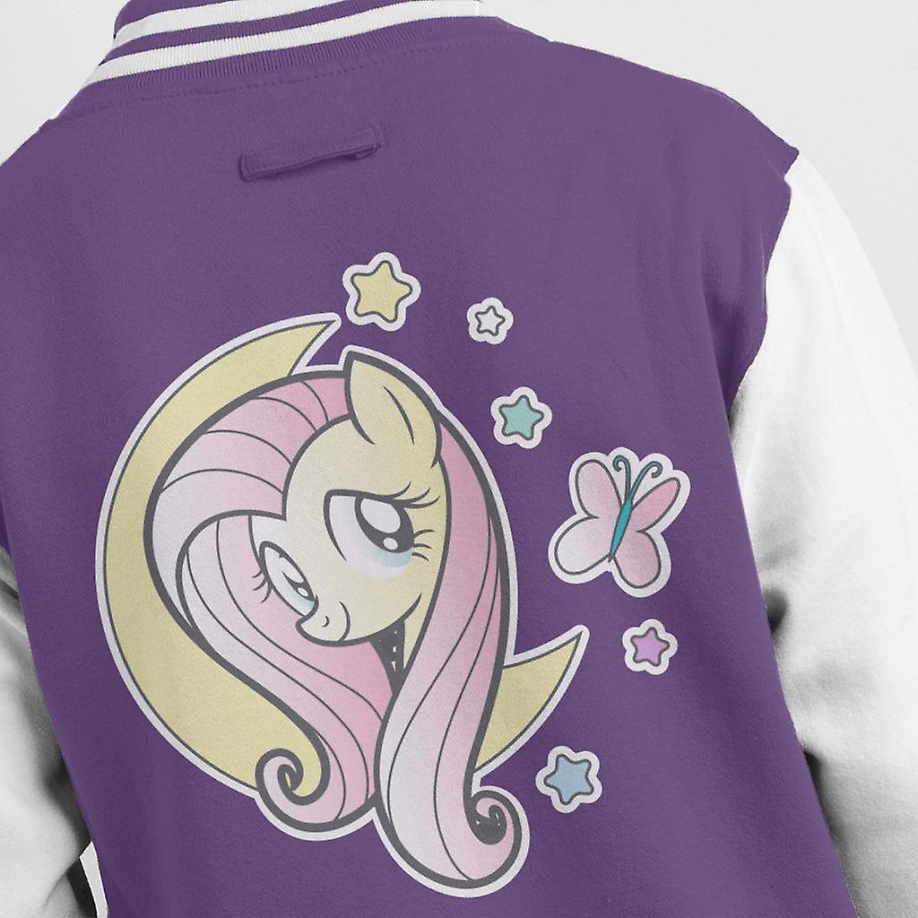 My Little Pony Fluttershy Half Moon Kid's Varsity Jacket | Fruugo US