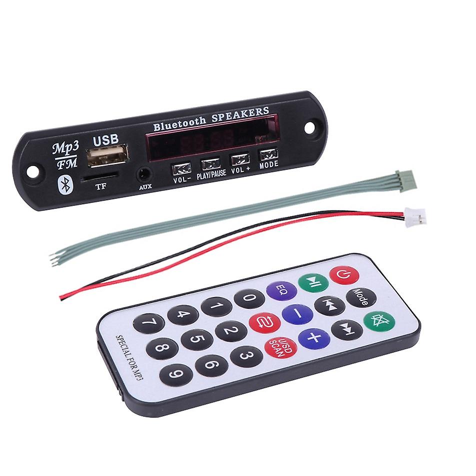 MP3 WMA WAV Wireless Bluetooth Decoder Board USB AUX 3.5MM with Remote ...