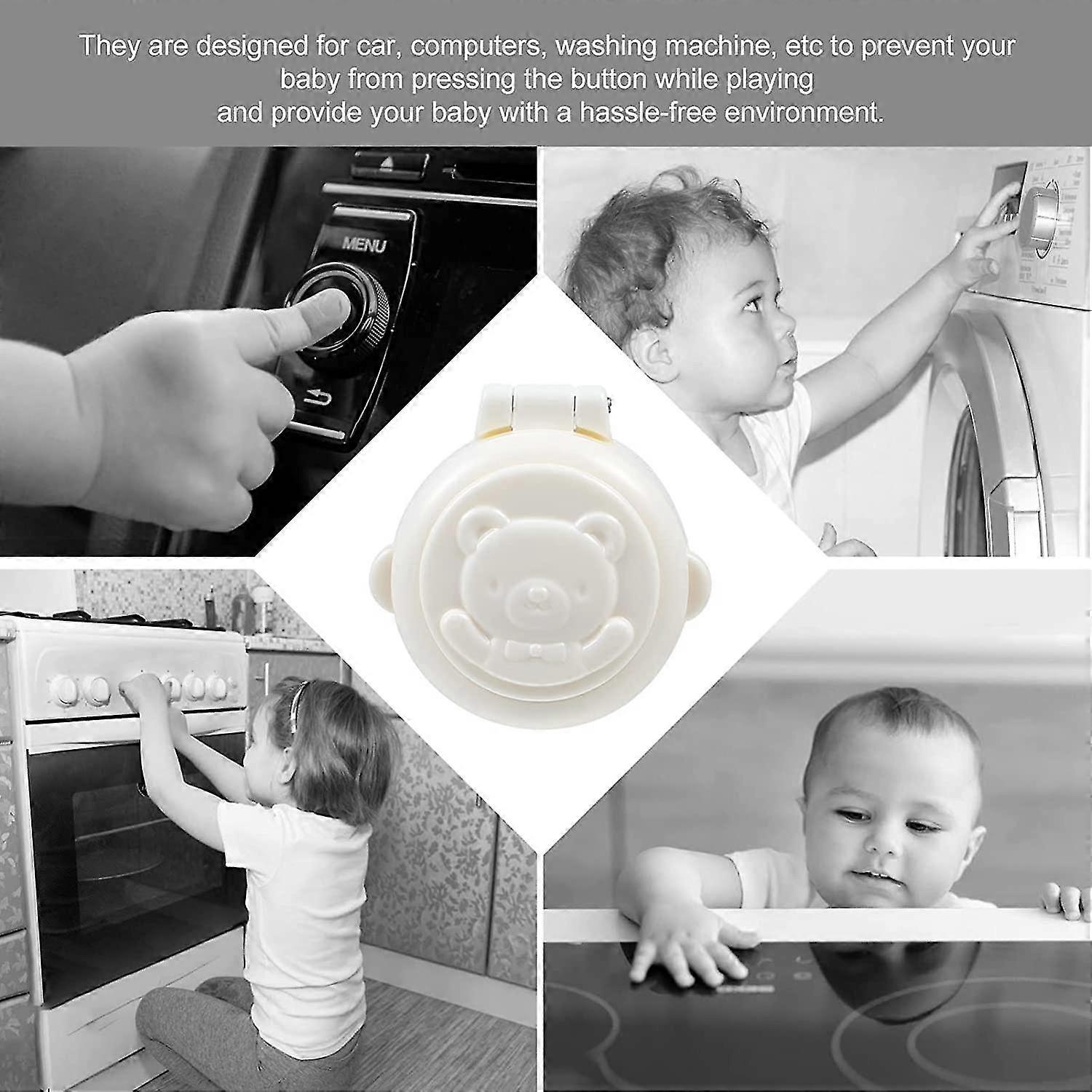 Child Safety Locks Washing Machine Button Covers Baby Proofing Safety ...