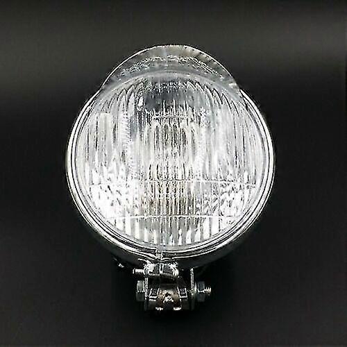 Exquisite 5.5" Motorcycle Headlight Chrome Metal Headlight For Cruiser ...