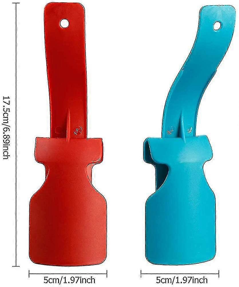 Lazy Shoe Helper Portable Shoe Lifting Helper Handled Plastic Shoehorn ...