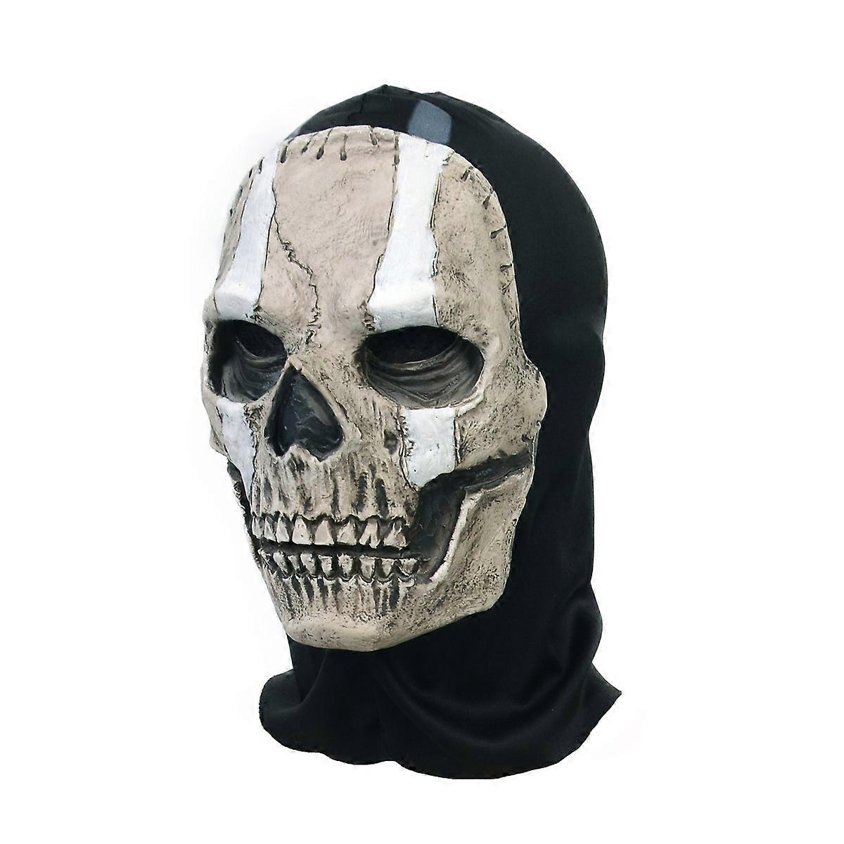 Unisex Horror Ghost Skull Mask ghost Call of Duty Latex Headgear Helmet ...