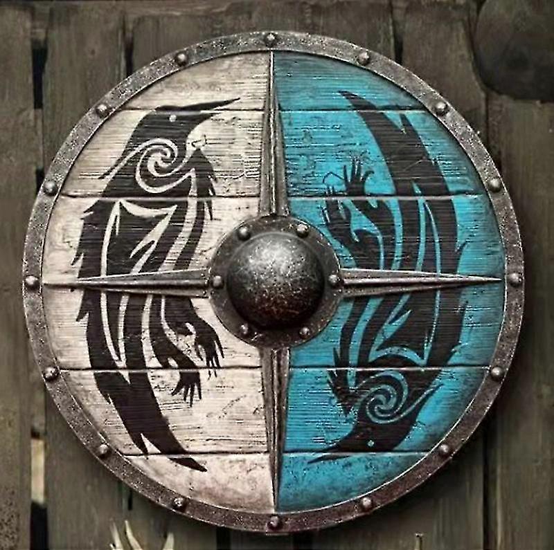 Viking Shield 30cm Wooden Shield Interior Decoration Wooden Shield ...