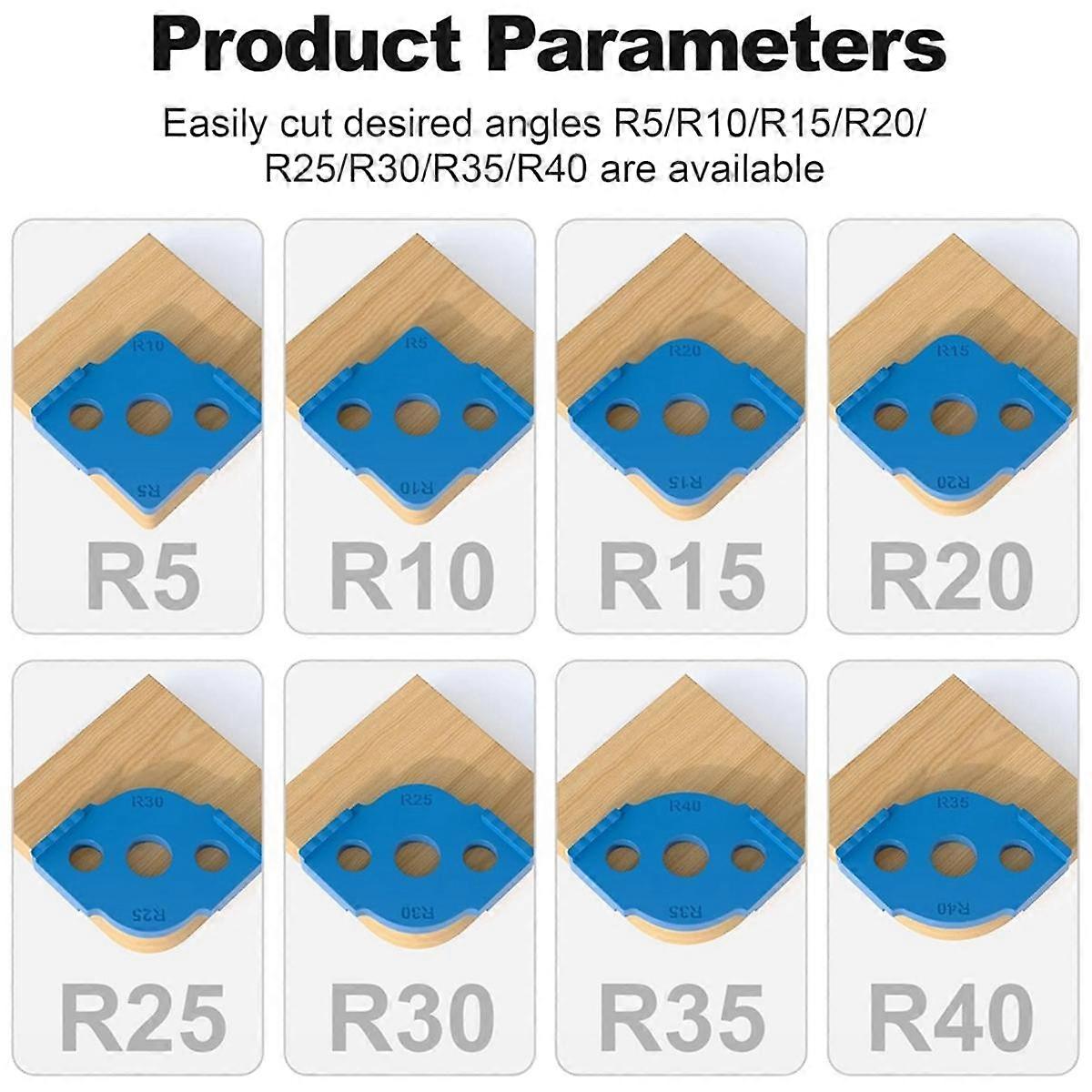 Radius Jig Router Templates 4 Pcs, Corner Radius Routing Templates ...
