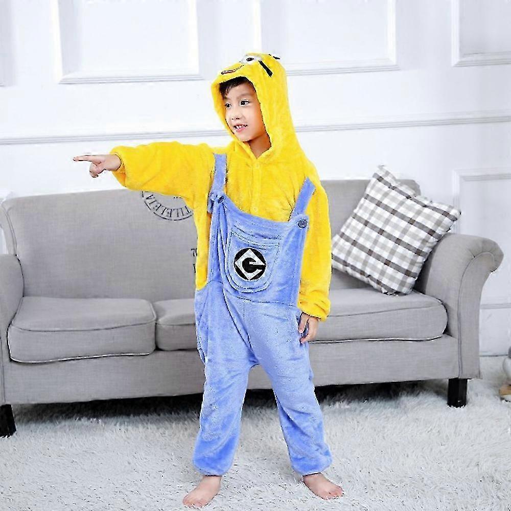 Kids Minions Cartoon Anime Cute Pajamas Sleepwear Party Jumpsuit Pjs ...