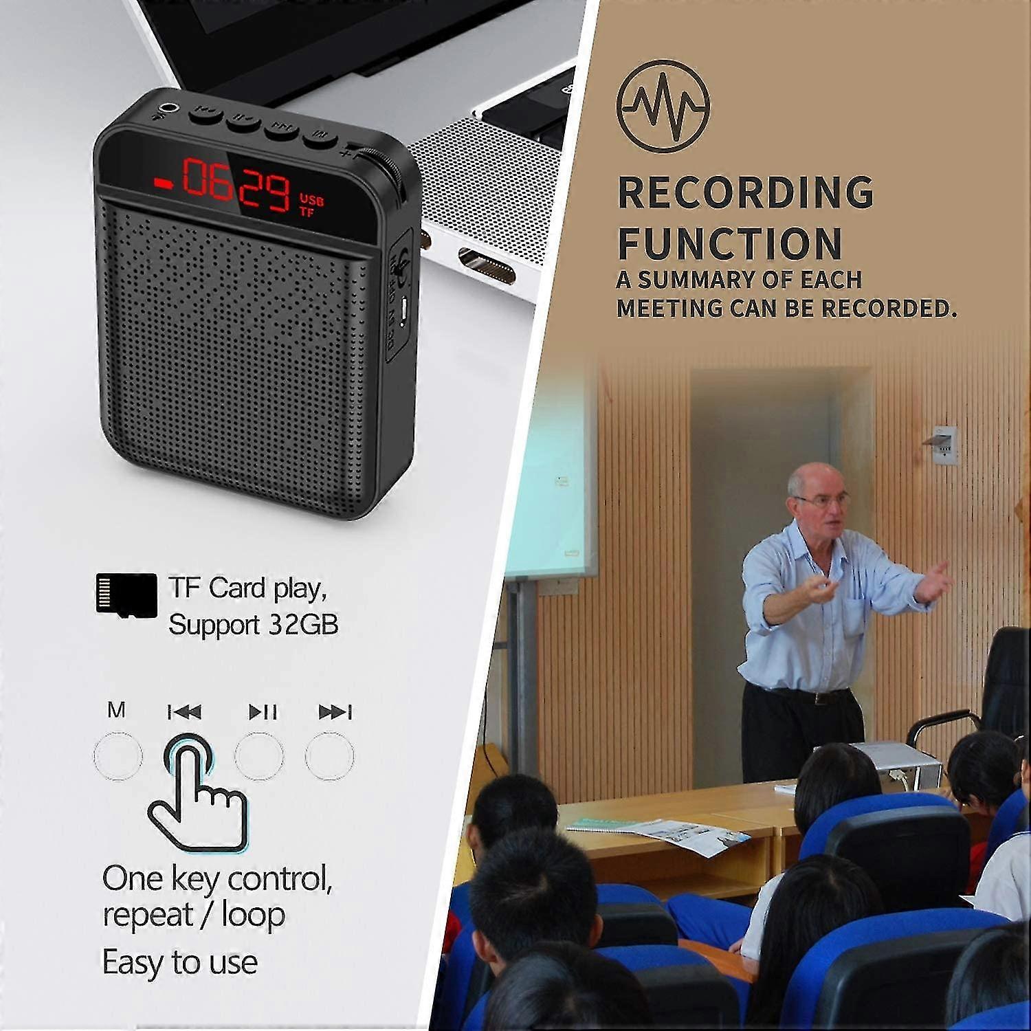Voice Amplifier Portable Bluetooth 4000mah Rechargeable Speaker For ...