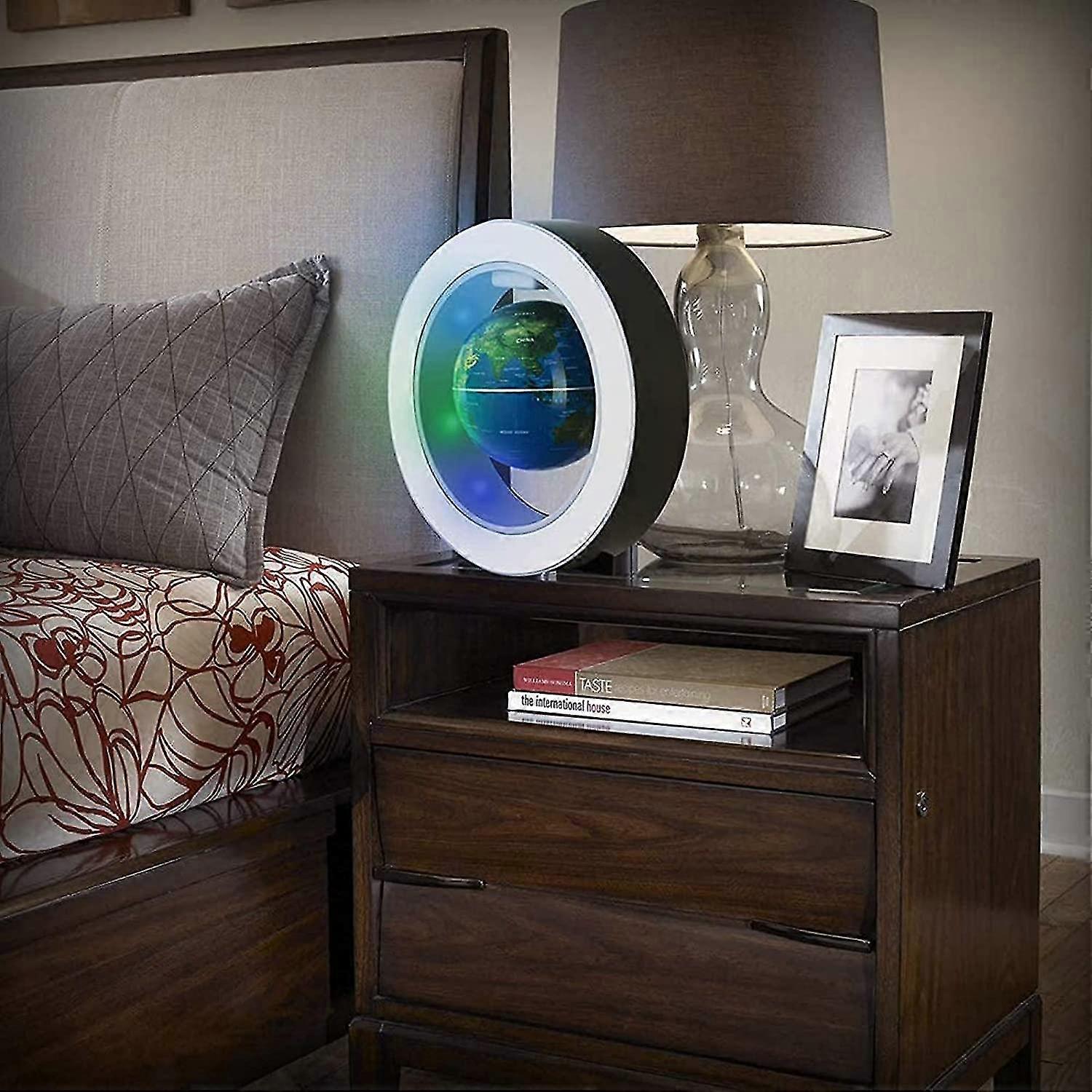 Floating Globe With Led Lights Levitating Globe Magnetic World Map For ...