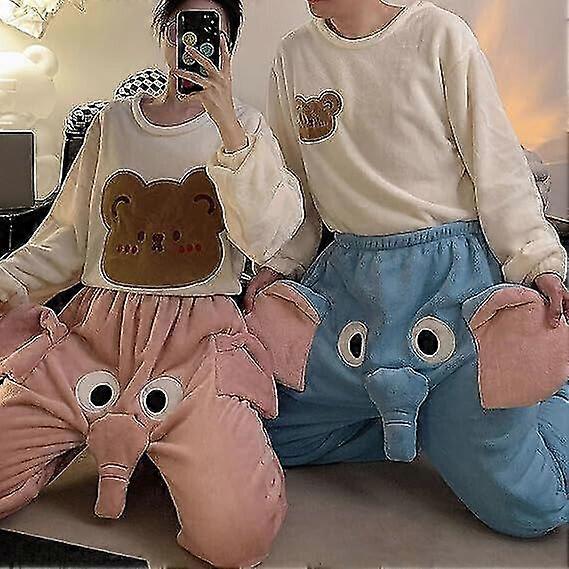 Elephant Trunk Pajama Pants Men,elephant Pajama Pants,cartoon Pajama ...