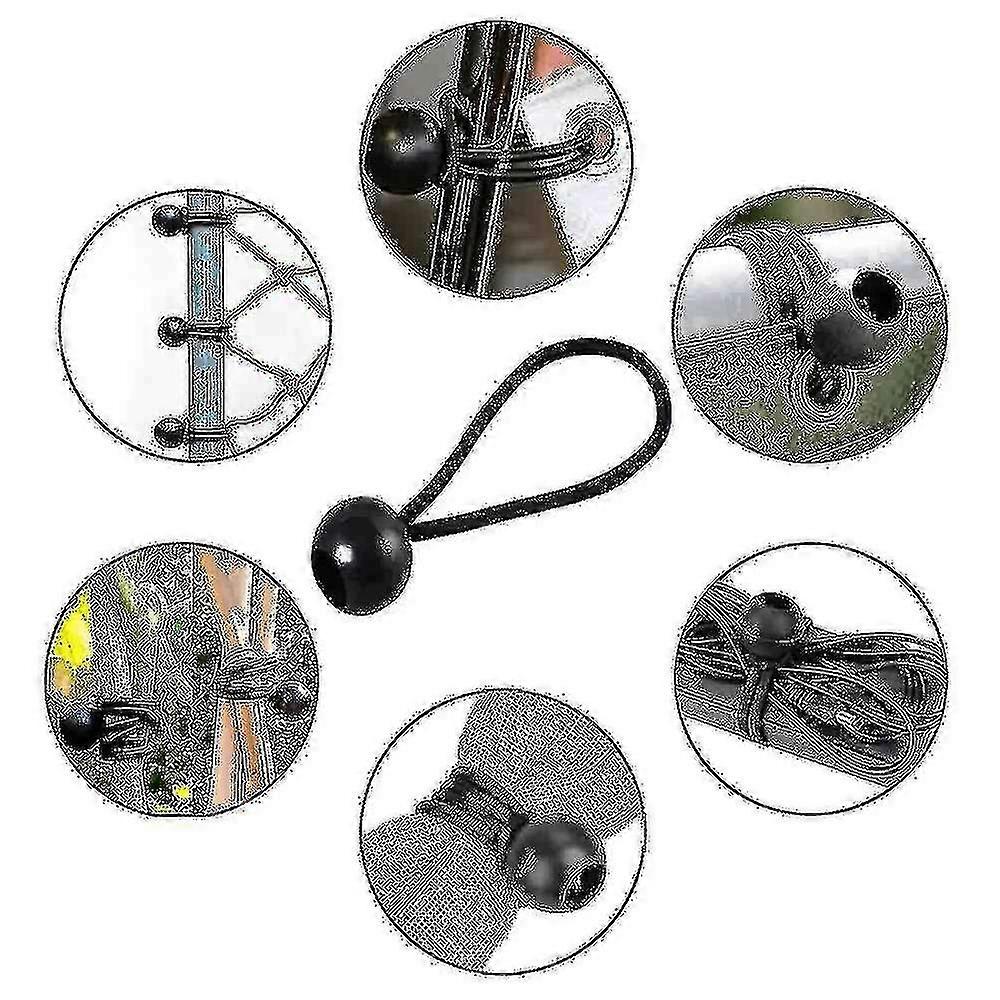50pcs Bungee Straps With Ball Tie Down Strap Rubber Loops For Tent ...