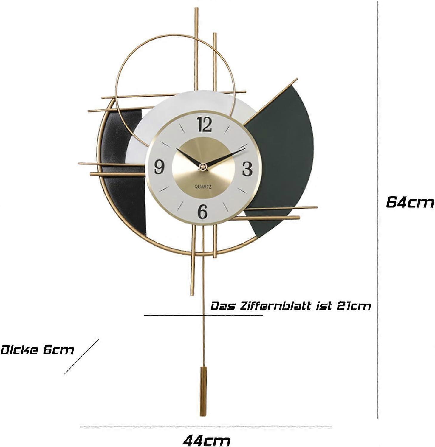 Modern Large Wall Clock, Roman Numerals European Industrial Clock Round ...