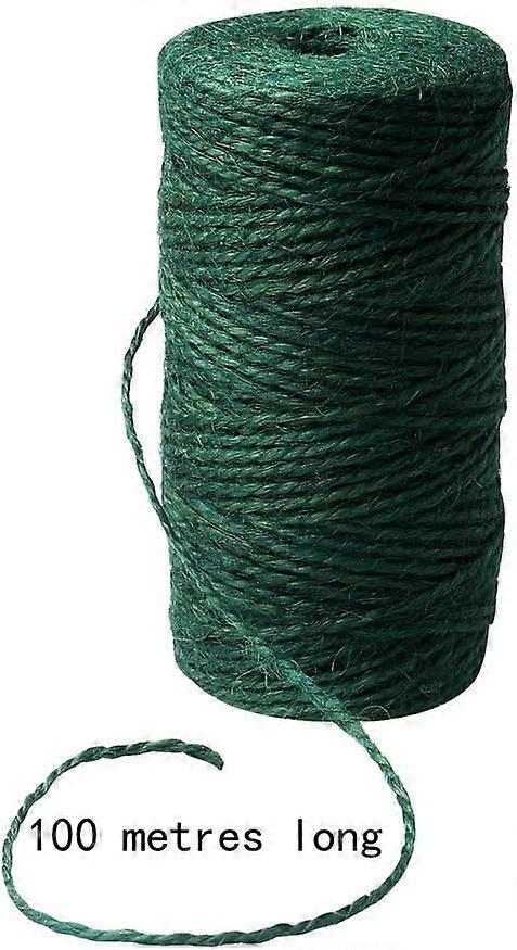 2 Rolls Green Hemp Garden Twine - Natural Jute String for Gardening and ...