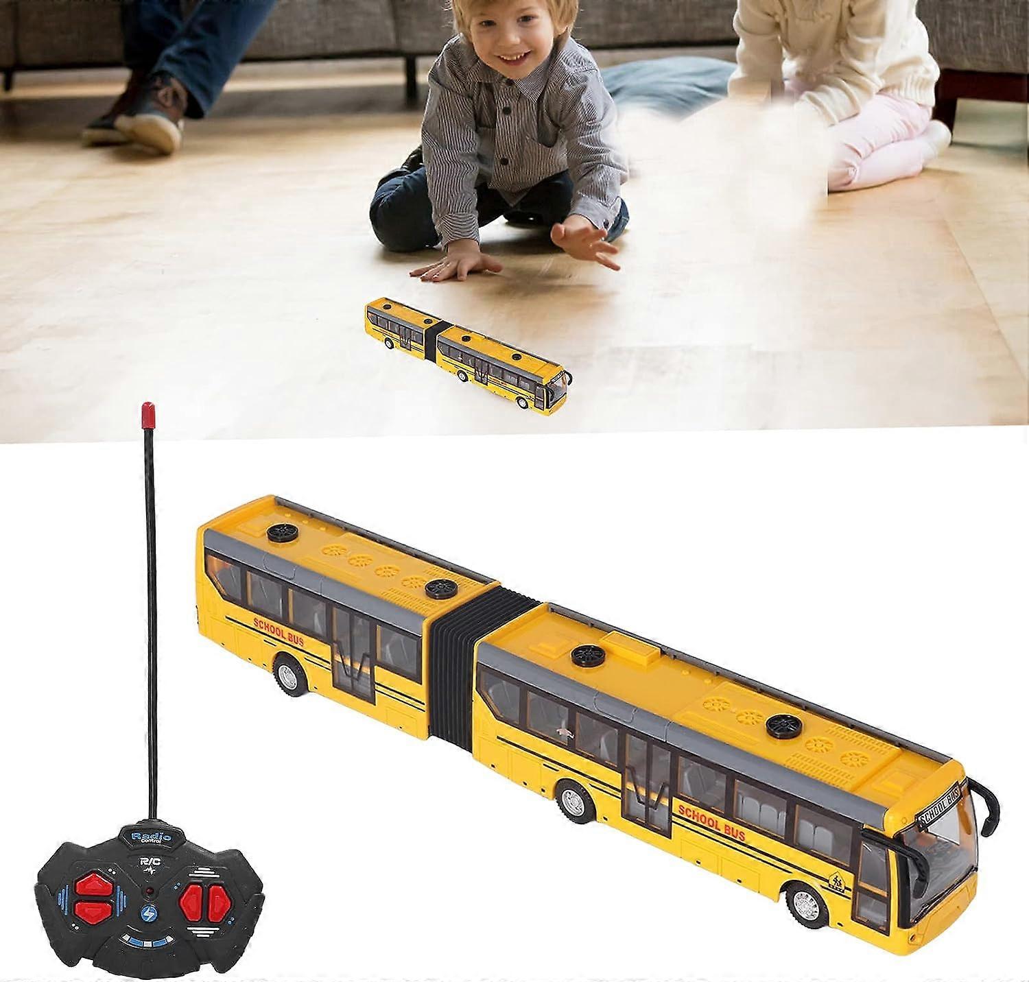 Focket 1:48 City Bus, Remote Control Bus Metro Articulated Electric Bus ...